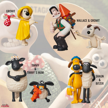Figure of your choice - UDF Aardman Animation Wallace & Gromit and Shaun le Mouton characters ...
