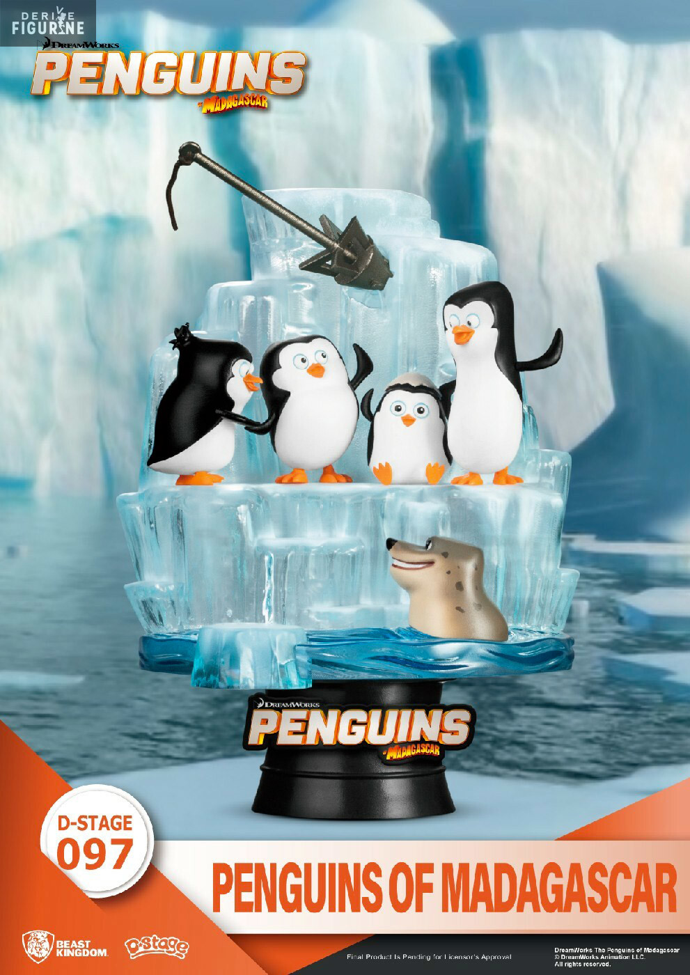 Figurine Penguins of Madagascar, D-Stage - Madagascar - Beast Kingdom