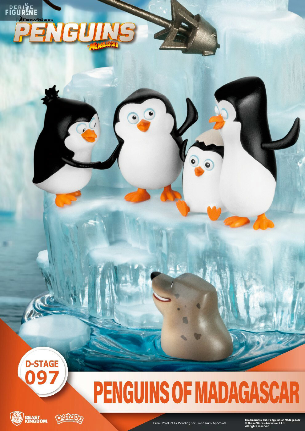 Figurine Penguins of Madagascar, D-Stage - Madagascar - Beast Kingdom