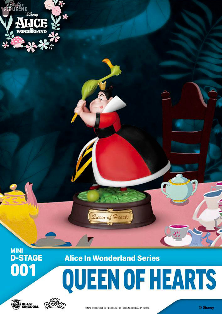 Pack 6 figurines, Mini Diorama Stage - Disney Alice au pays des ...