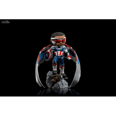 Figurine Captain America Sam Wilson, Mini Co - Marvel: The Falcon and ...