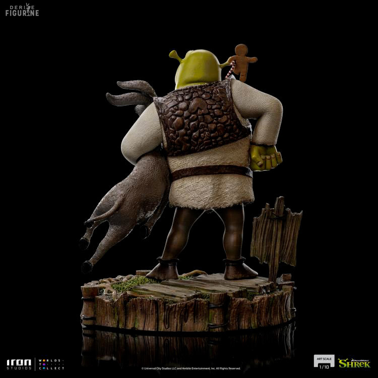 Shrek, Donkey and Gingerbread Man figure, Art Scale - DreamWorks - Iron ...