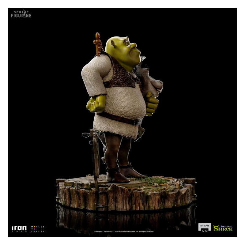 Figurine Shrek, l’Âne et P'tit Biscuit, Art Scale - DreamWorks - Iron ...