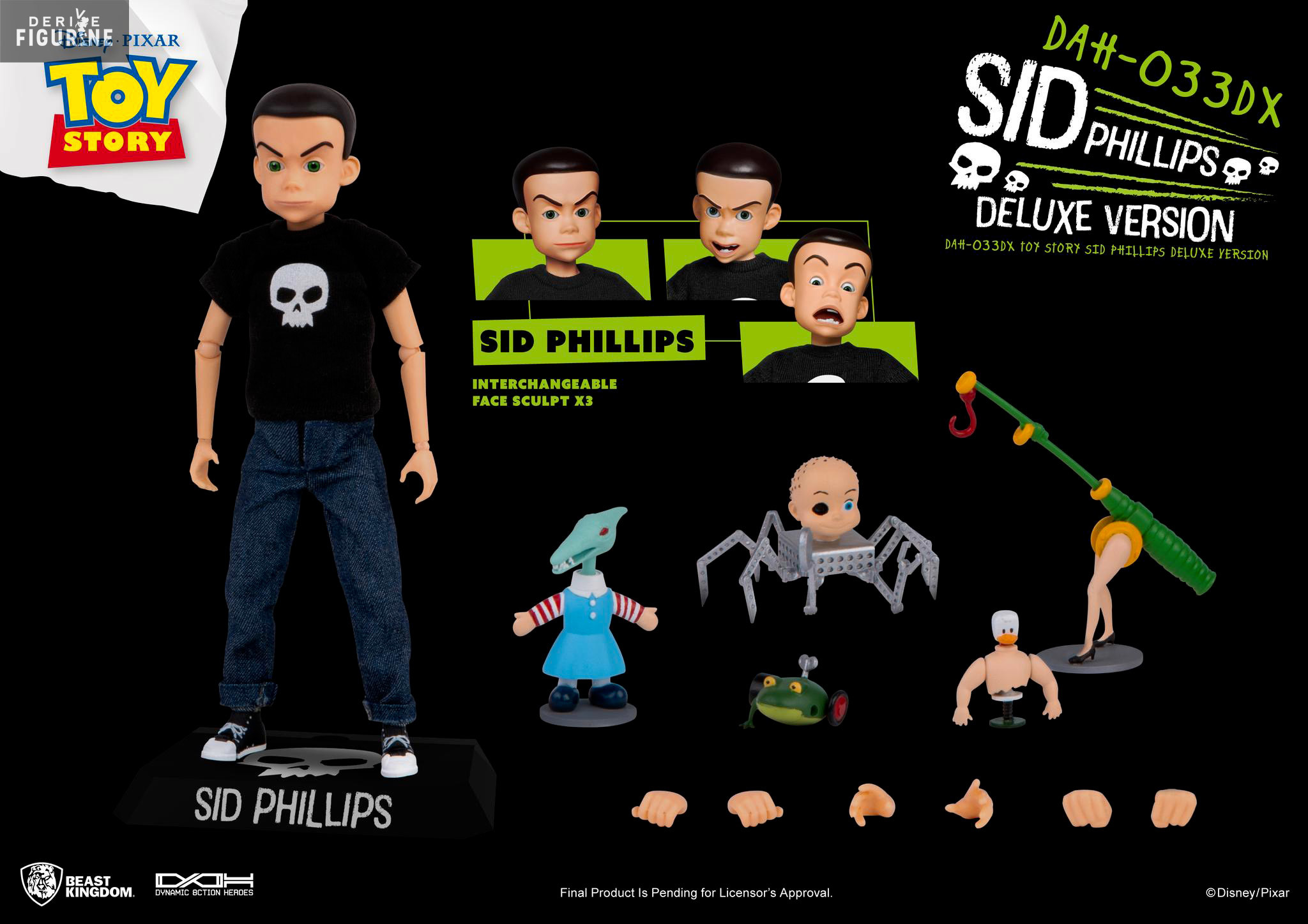 Figurine Sid Phillips Ou Andy Davis Deluxe Dynamic 8ction Heroes Disneypixar Toy Story
