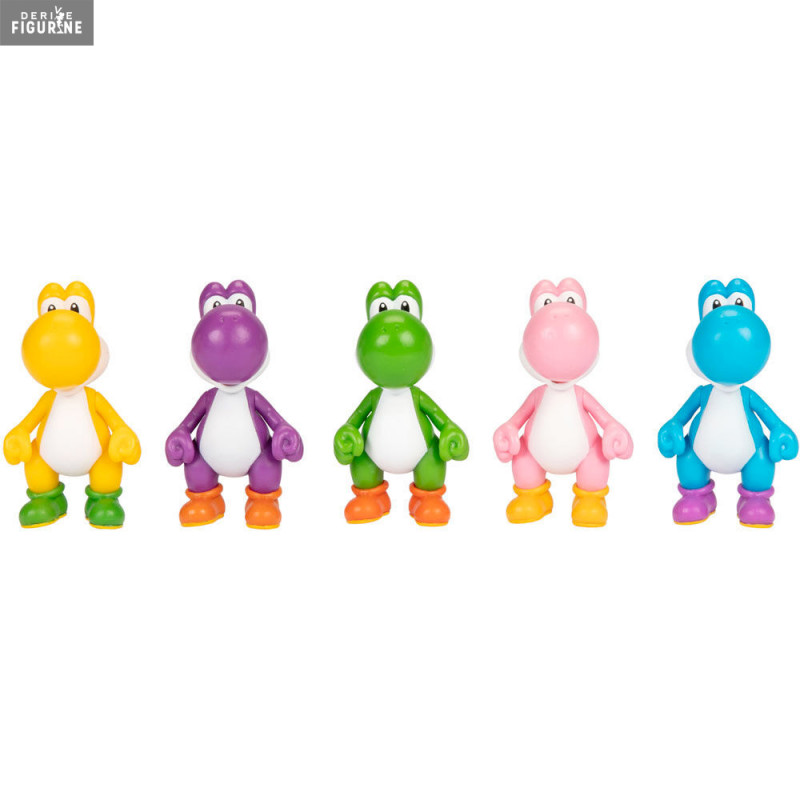 Pack 5 figures Yoshi - Super Mario Bros - Jakks Pacific