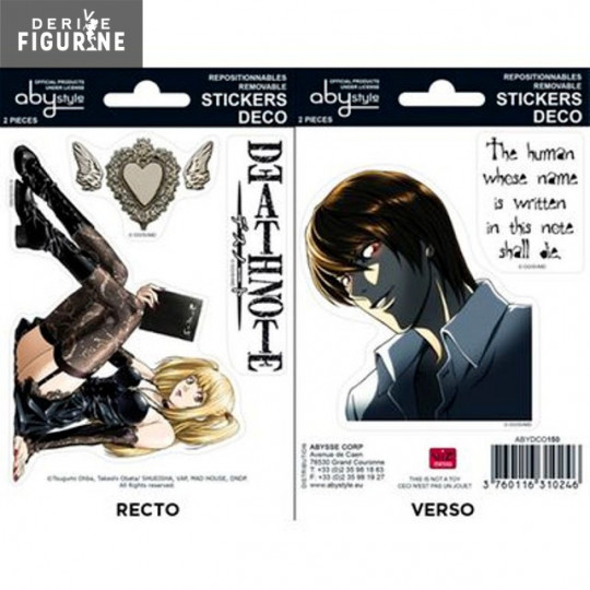 Removable mini stickers Death Note - Misa Amane and Light Yagami - ABYstyle