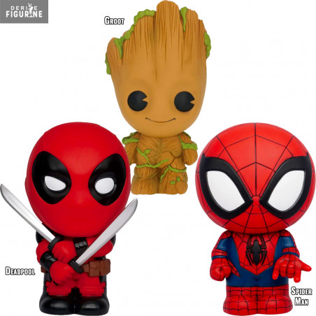 Groot, Deadpool or Spider-Man piggy bank - Marvel - Monogram Int
