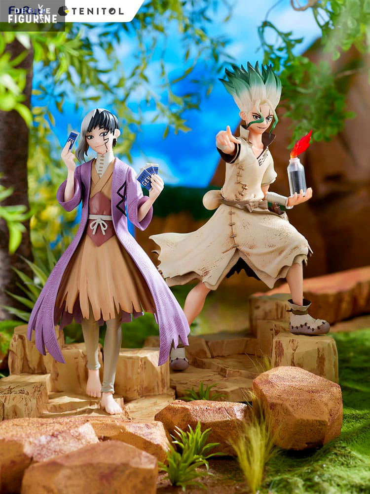 Figurine Gen Asagiri ou Senku Ishigami, Tenitol - Dr. Stone - FuRyu