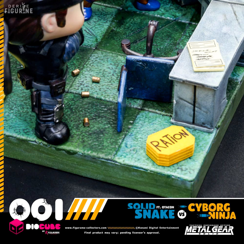 Solid Snake Vs Cyborg Ninja Ft Otacon figure, DioCube - Metal Gear ...
