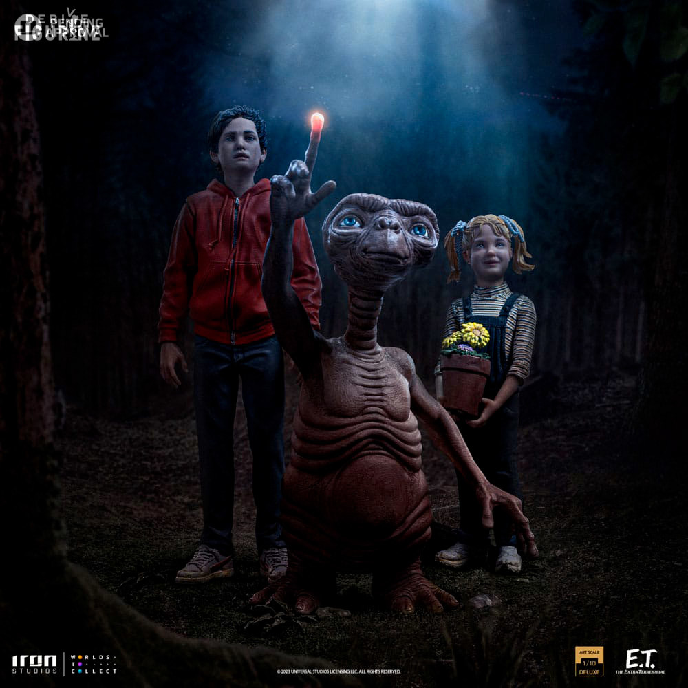 Figurine E.T., Elliot & Gertie, Deluxe Art Scale - E.T., l'extra ...