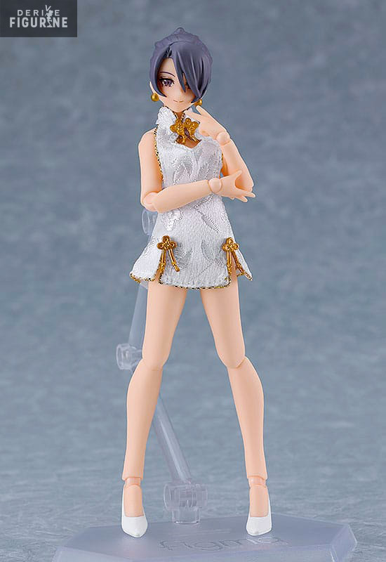 Figurine Female Body (Mika), Mini Skirt Chinese Dress Outfit (White ...