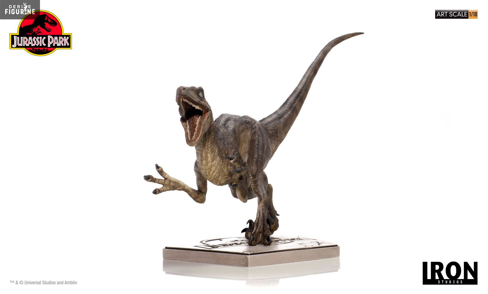 Velociraptor figure available in three versions - Jurassic Park - Iron ...