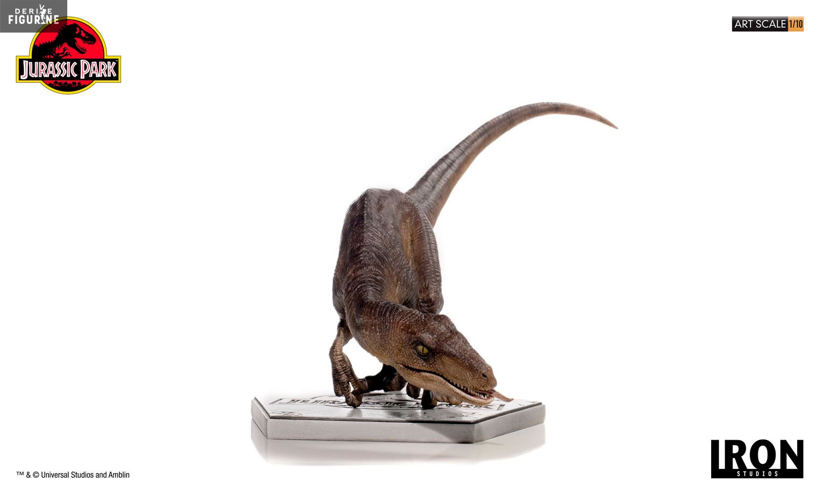 Velociraptor figure available in three versions - Jurassic Park - Iron ...