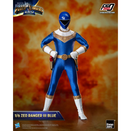 Ranger III Blue figure, FigZero - Power Rangers Zeo - ThreeZero