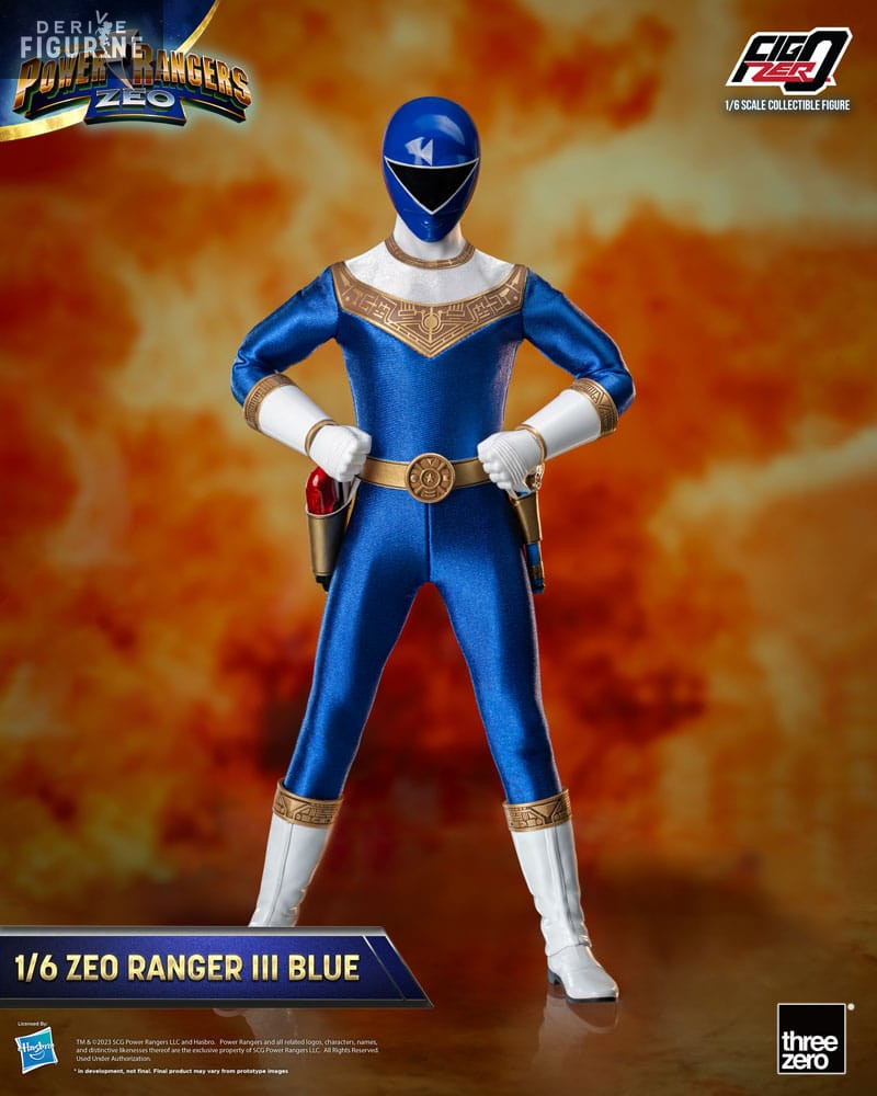 Ranger III Blue figure, FigZero - Power Rangers Zeo - ThreeZero