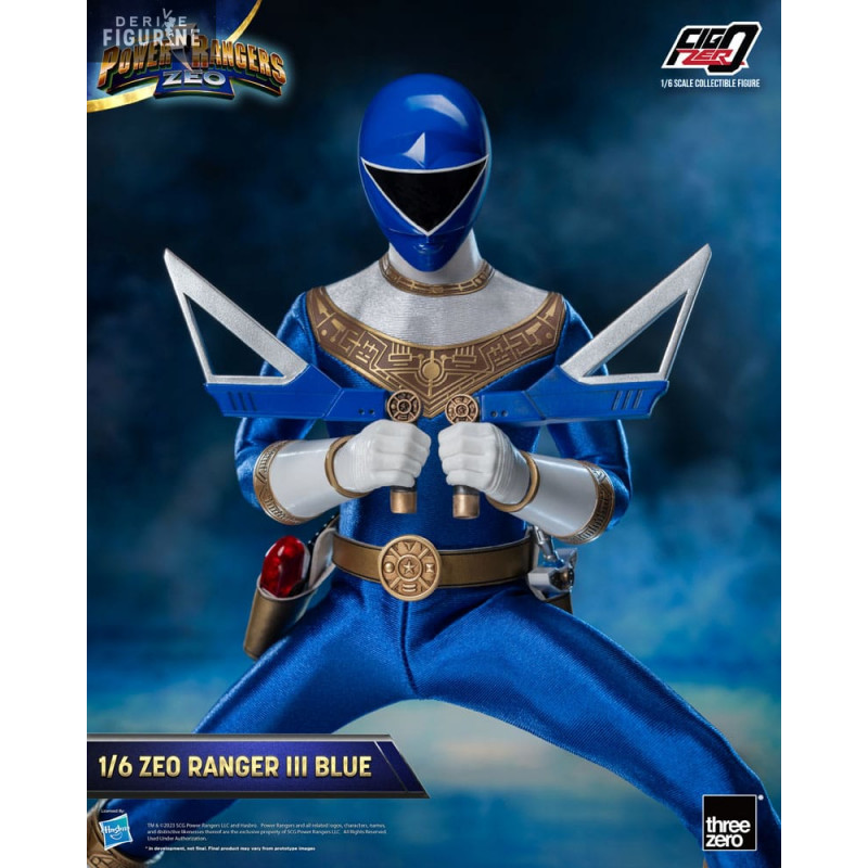 Ranger III Blue figure, FigZero - Power Rangers Zeo - ThreeZero