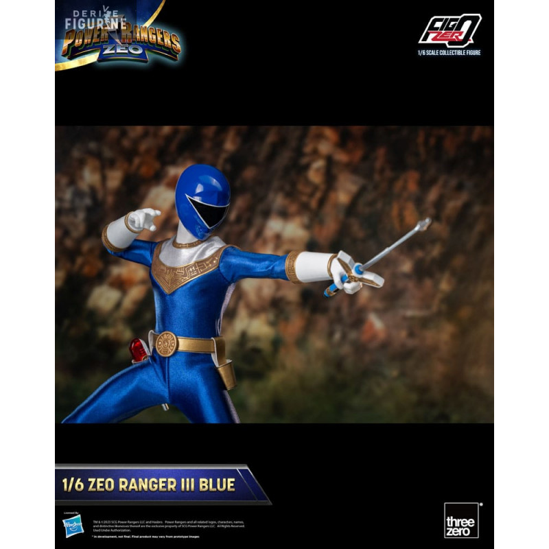 Ranger III Blue figure, FigZero - Power Rangers Zeo - ThreeZero