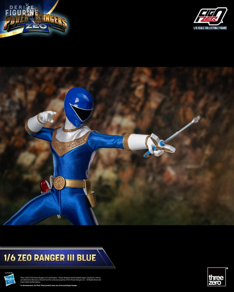 Ranger III Blue figure, FigZero - Power Rangers Zeo - ThreeZero