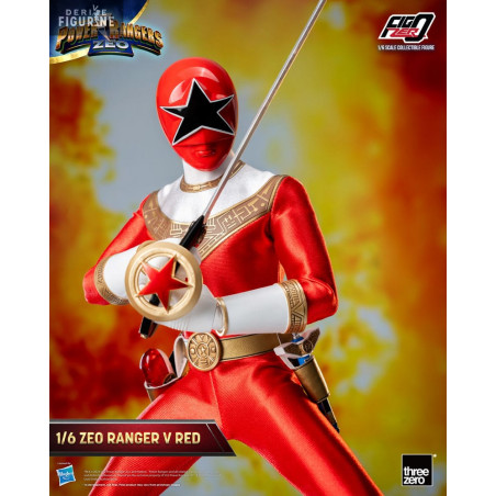 Ranger V Red figure, FigZero - Power Rangers Zeo - ThreeZero