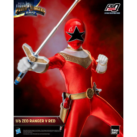 Ranger V Red figure, FigZero - Power Rangers Zeo - ThreeZero