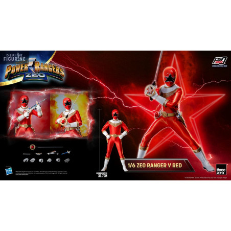 Ranger V Red figure, FigZero - Power Rangers Zeo - ThreeZero