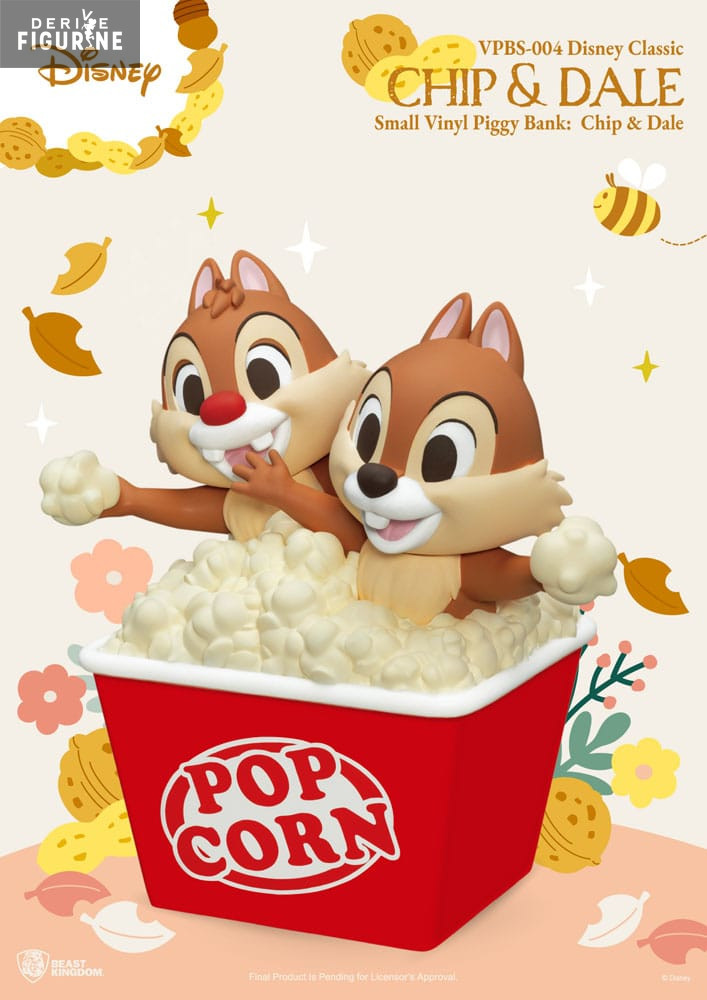 Chip & Dale figure, Small Piggy Vinyl - Disney - Beast Kingdom