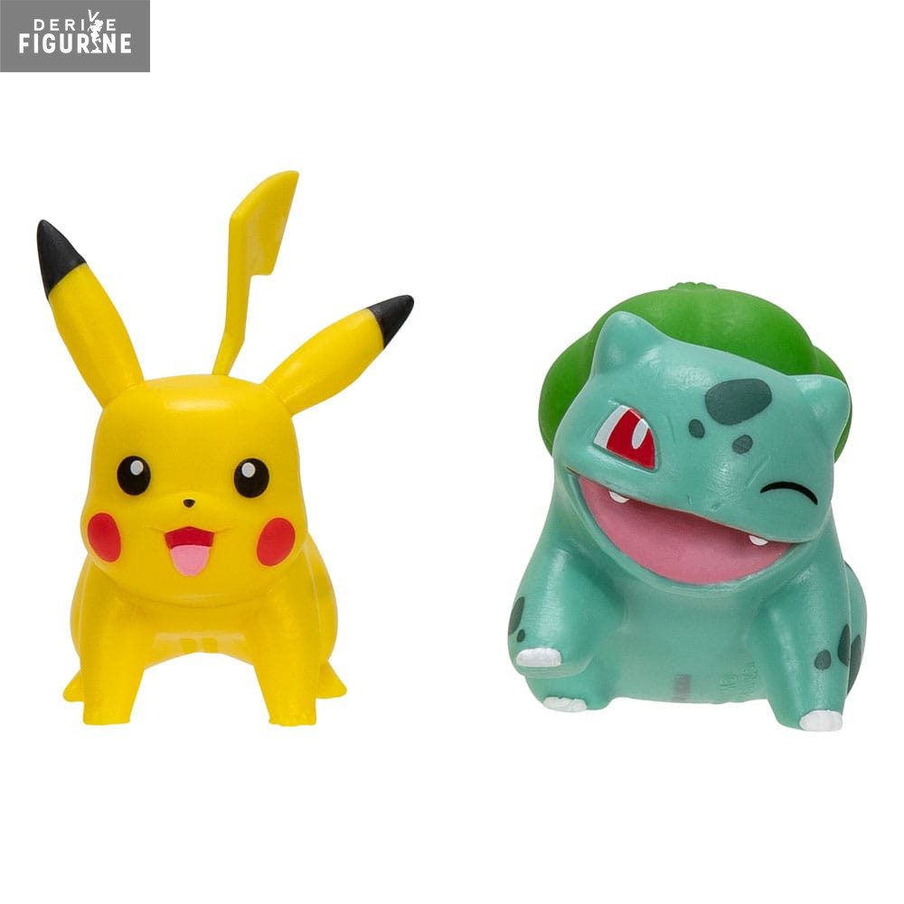 Pack 2 figures First Partner Bulbasaur Ver.2, Pikachu Ver.1, Battle ...