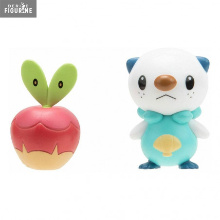 Pack 2 figures Applin, Oshawott, Battle Figure - Pokemon - Jazwares