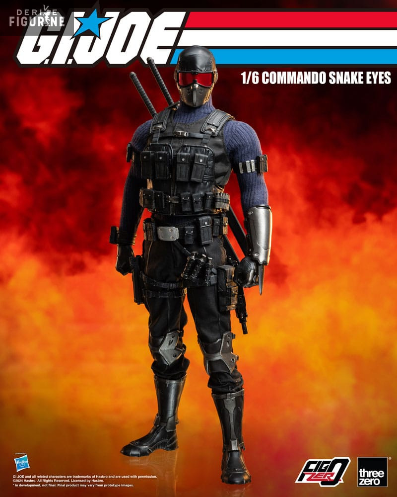 Commando Snake Eyes figure, FigZero - G.I. Joe - ThreeZero