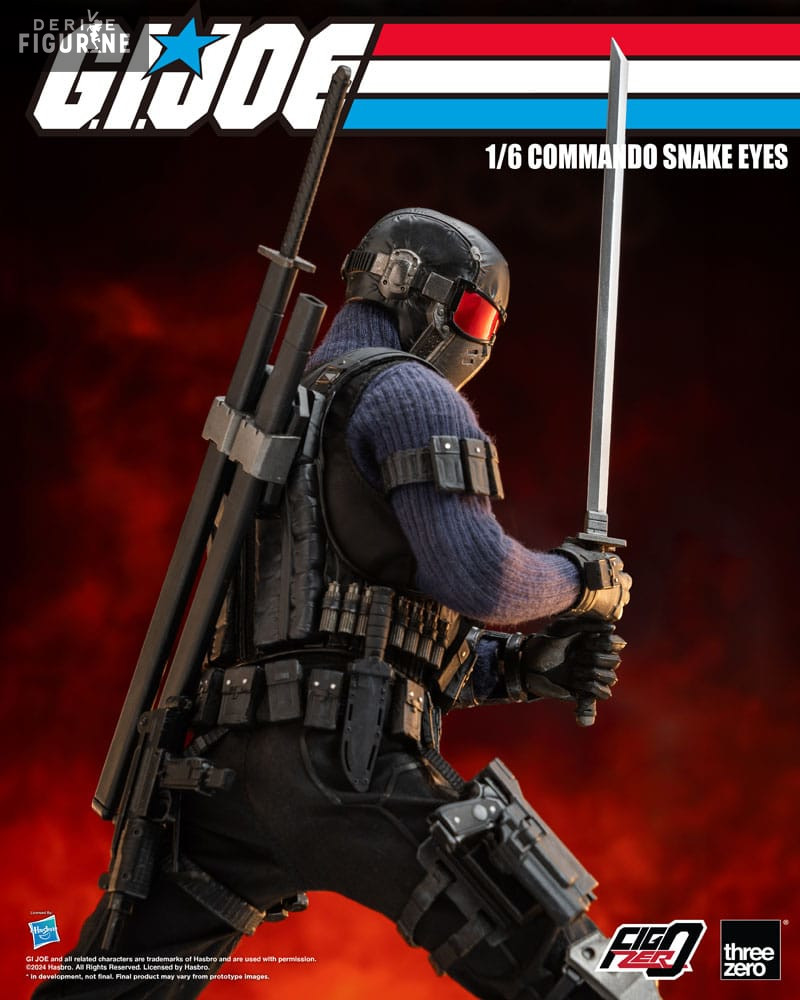 Commando Snake Eyes figure, FigZero - G.I. Joe - ThreeZero