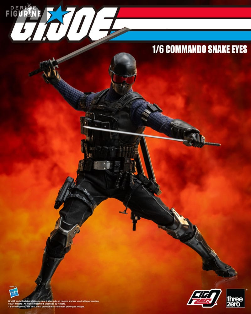Commando Snake Eyes figure, FigZero - G.I. Joe - ThreeZero