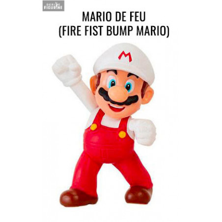 Fire Fist Bump Mario figure, series 19 - World of Nintendo - Jakks Pacific