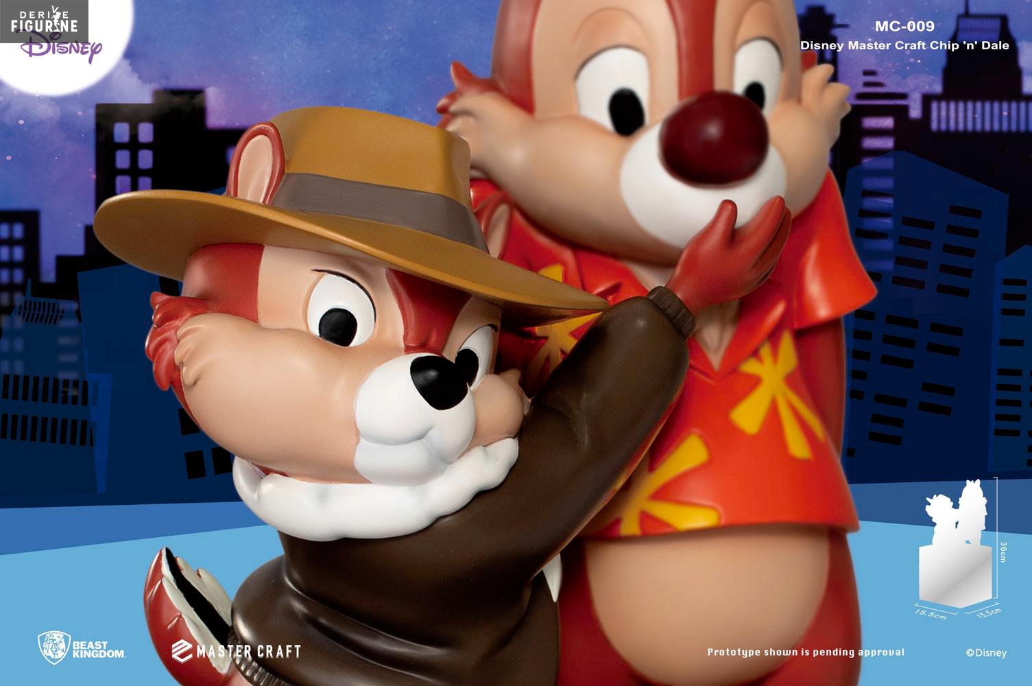 Chip 'n' Dale figure, Master Craft - Disney - Beast Kingdom