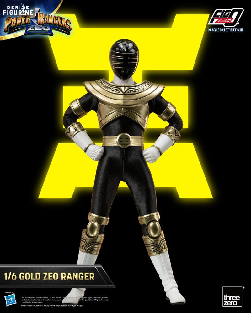 Gold Zero Ranger figure, FigZero - Power Rangers Zeo - ThreeZero