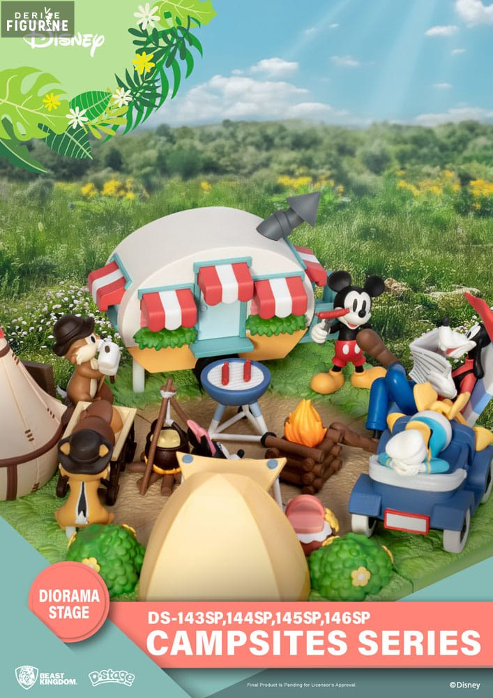 Figurine Dingo (Goofy) & Donald Duck Special Edition, D-Stage Campsite ...