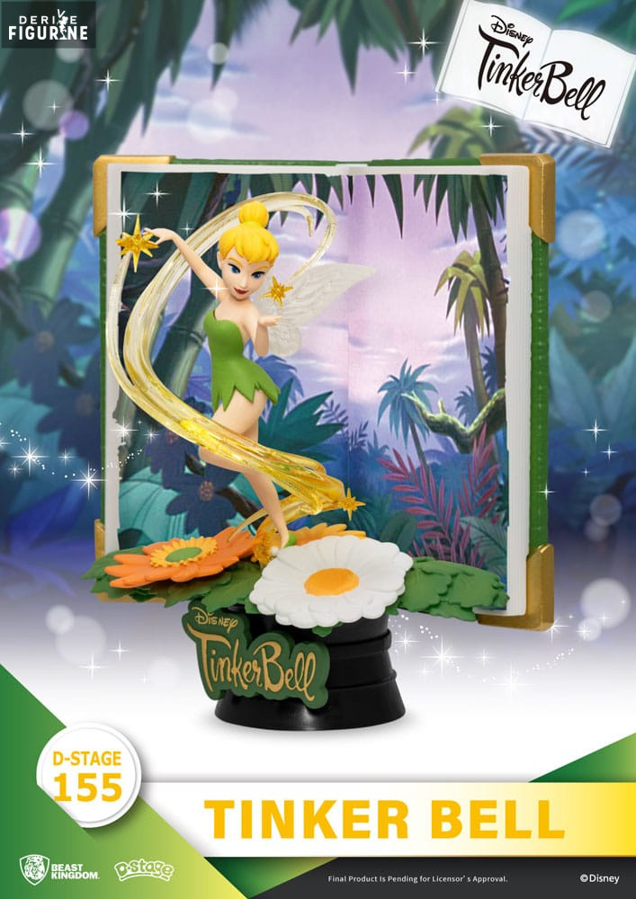 Tinkerbell figure, D-Stage Book Series - Disney, Peter Pan- Beast Kingdom