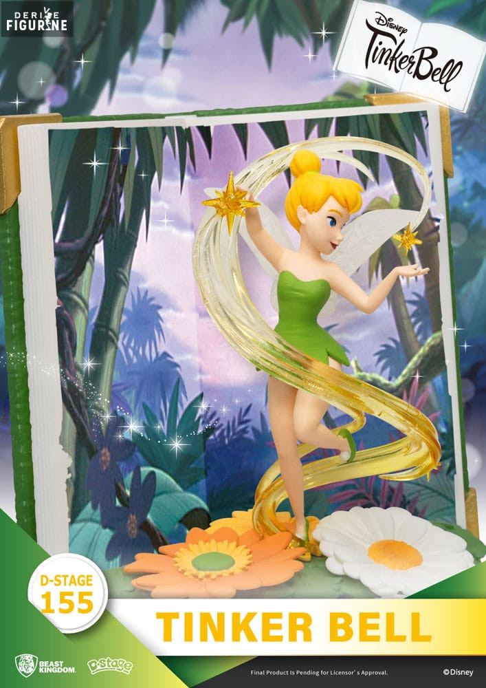 Tinkerbell figure, D-Stage Book Series - Disney, Peter Pan- Beast Kingdom