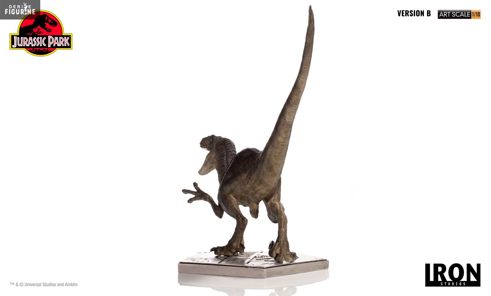 Velociraptor figure available in three versions - Jurassic Park - Iron ...