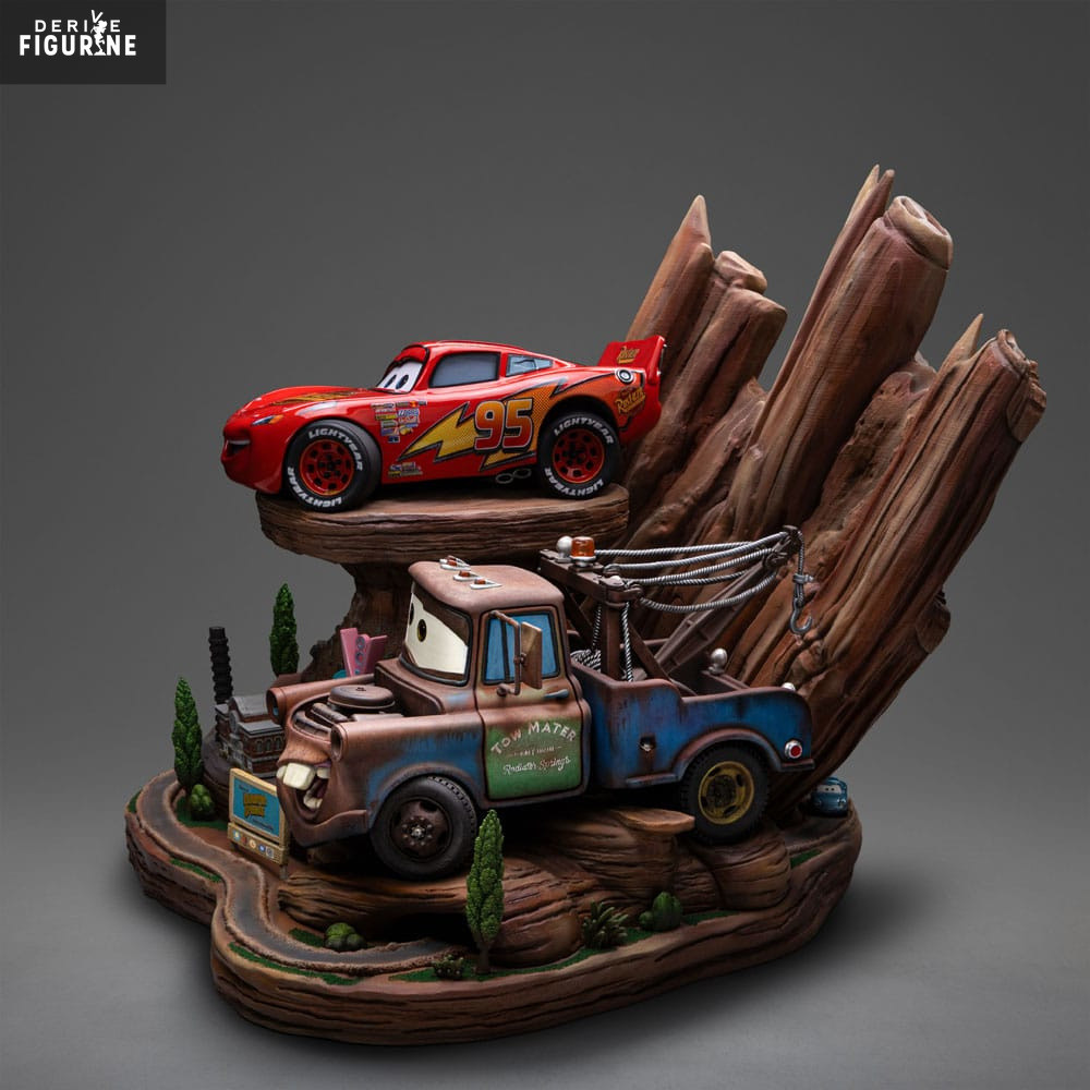 Lightning Mcqueen & Tow Mater figure, Deluxe Art Scale - Disney/Pixar ...