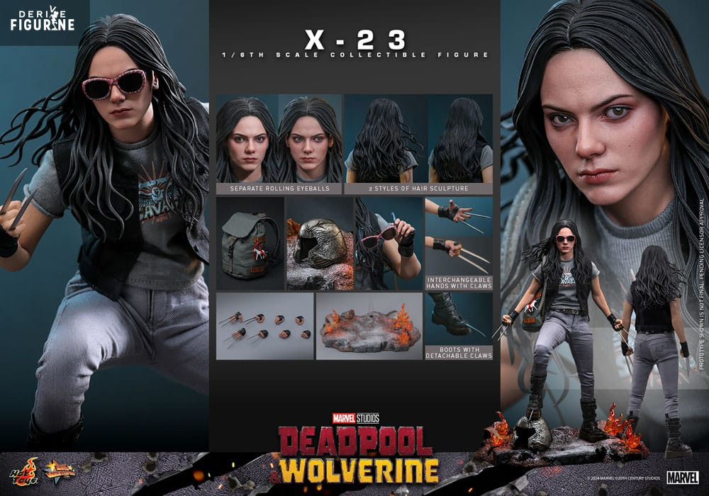 X-23 figure, Movie Masterpiece - Marvel, Deadpool & Wolverine - Hot Toys