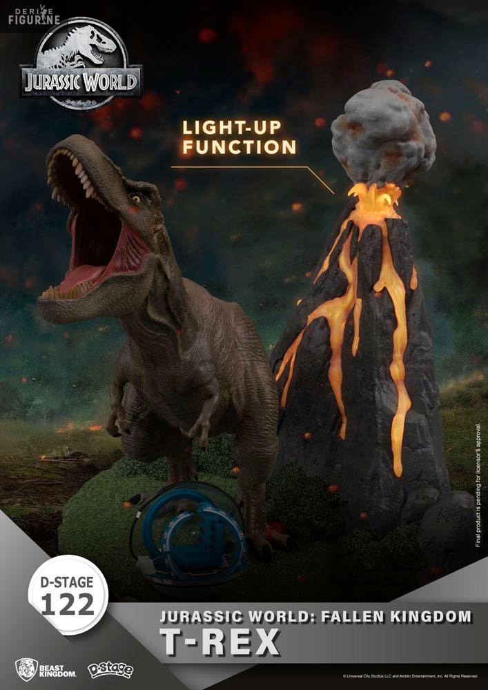 Figure T-Rex Fallen Kingdom, D-Stage - Jurassic World - Beast Kingdom
