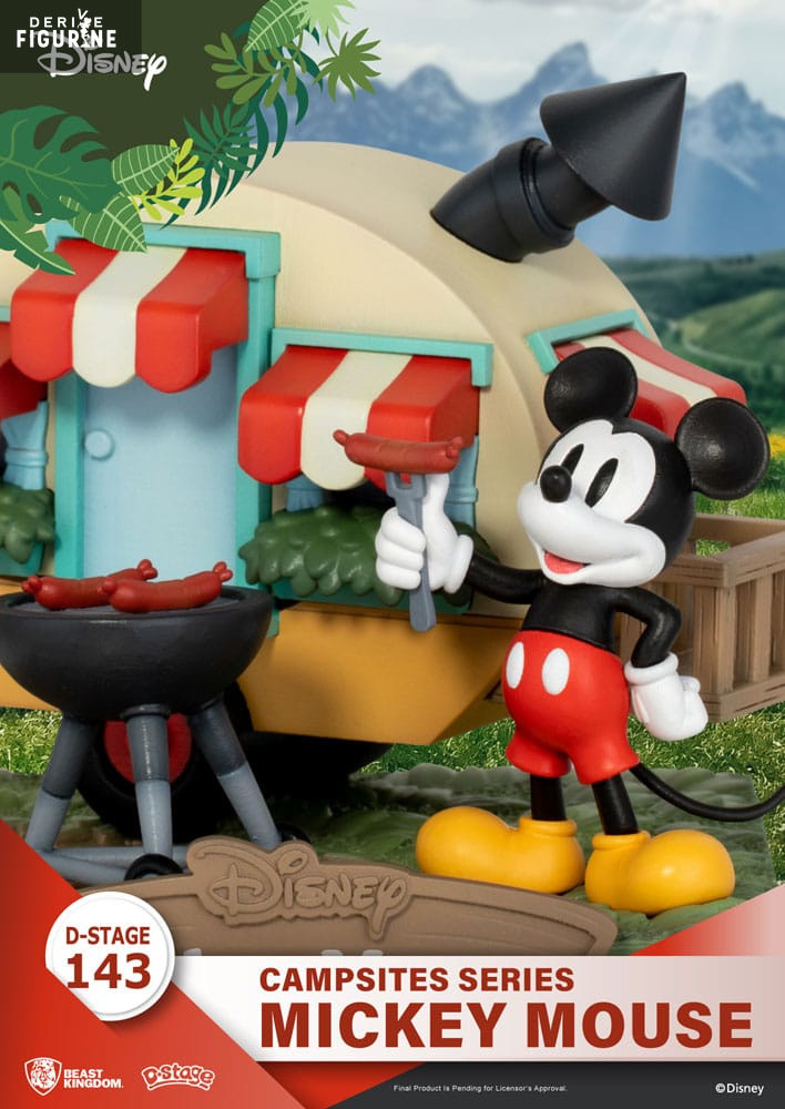 Mickey Mouse figure, D-Stage Campsite Series - Disney - Beast Kingdom