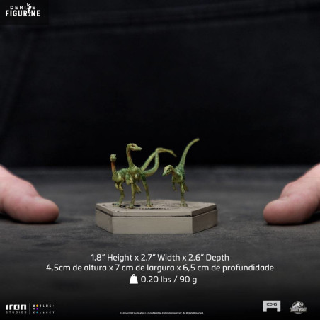 Compsognathus figure, Icons - Jurassic World - Iron Studios