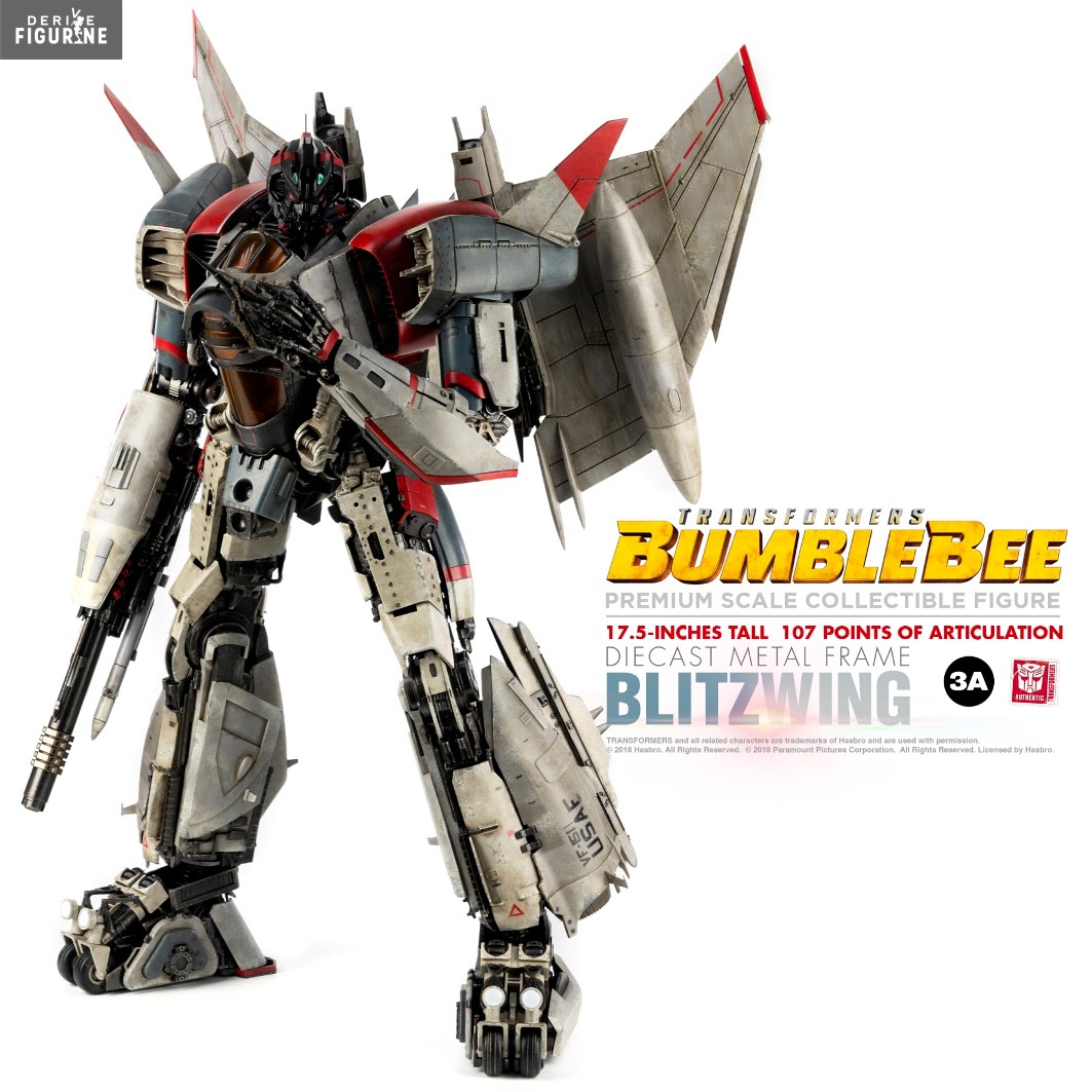 Blitzwing figure, Premium Scale - Transformers Bumblebee - ThreeA Toys