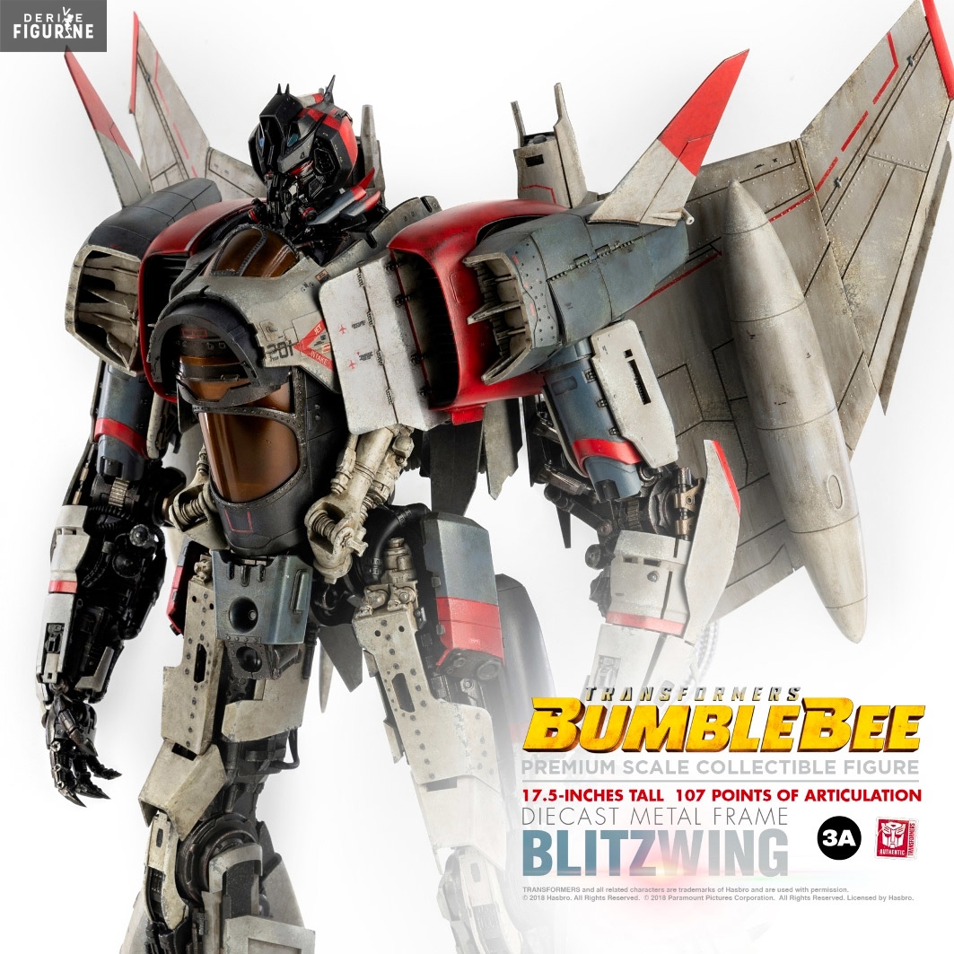 Blitzwing figure, Premium Scale - Transformers Bumblebee - ThreeA Toys