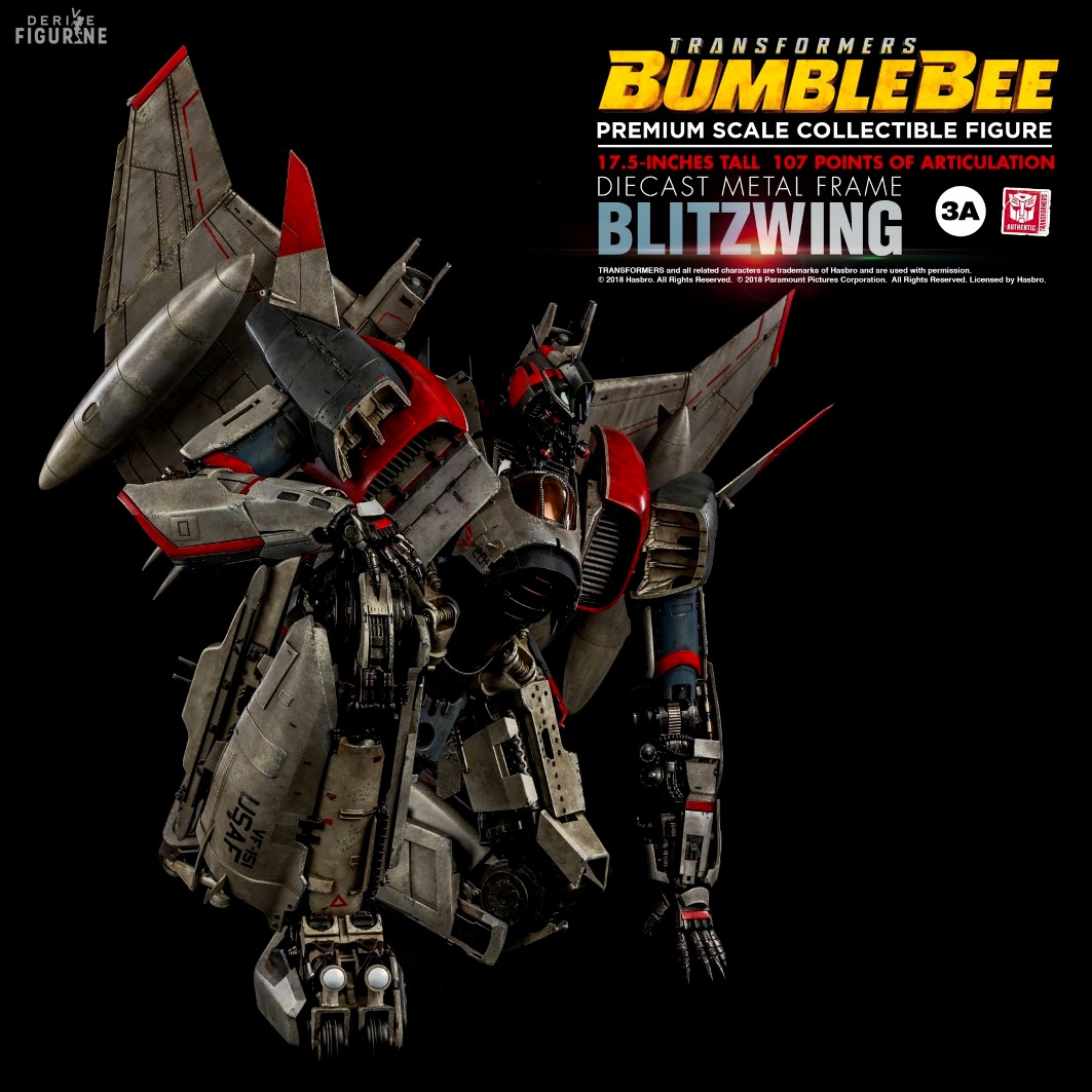 Blitzwing figure, Premium Scale - Transformers Bumblebee - ThreeA Toys