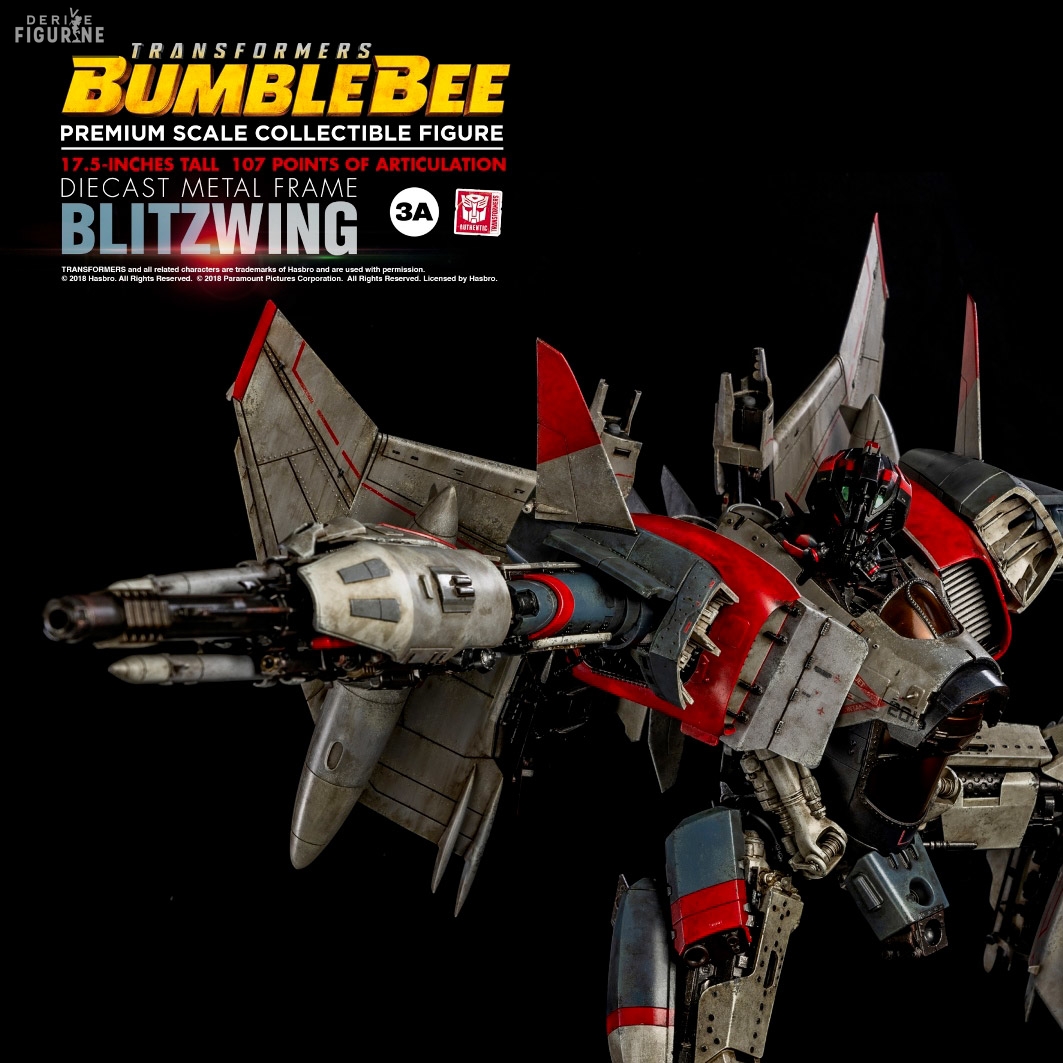Blitzwing figure, Premium Scale - Transformers Bumblebee - ThreeA Toys