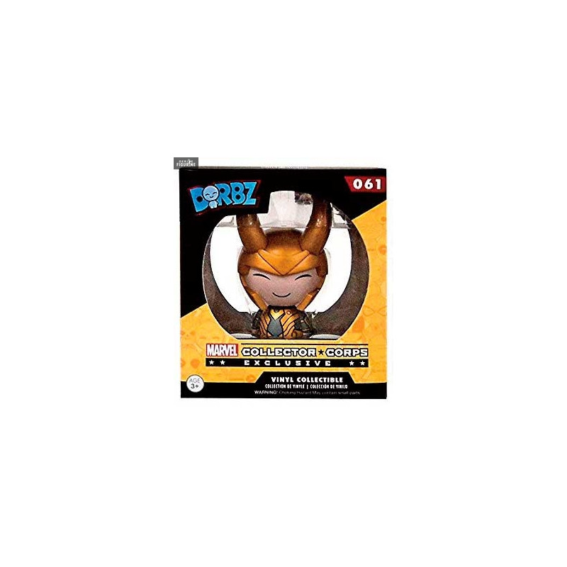 Dorbz Marvel - Loki avec casque, 61, Édition Limitée - Funko