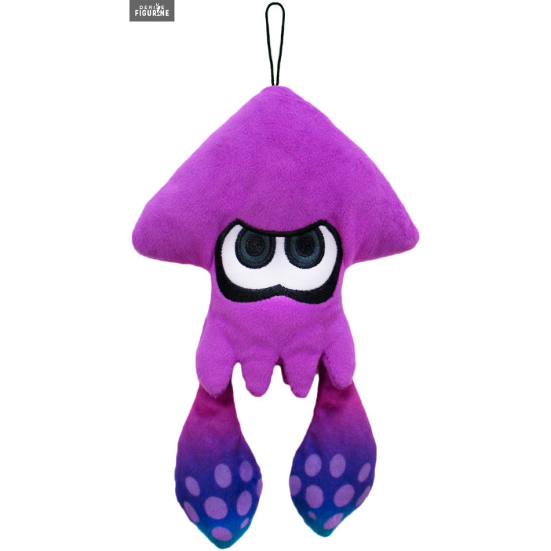 Peluche Calamar Inkling violet, rose, bleu, turquoise ou orange ...