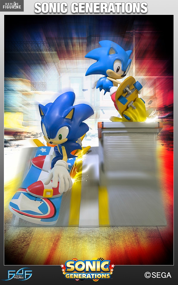 Sonic Moderne and Classique figure - Sonic Generations - First4Figures